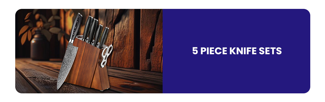Premium 5 Piece Knife Sets – Shop High-End Kitchen Knives
